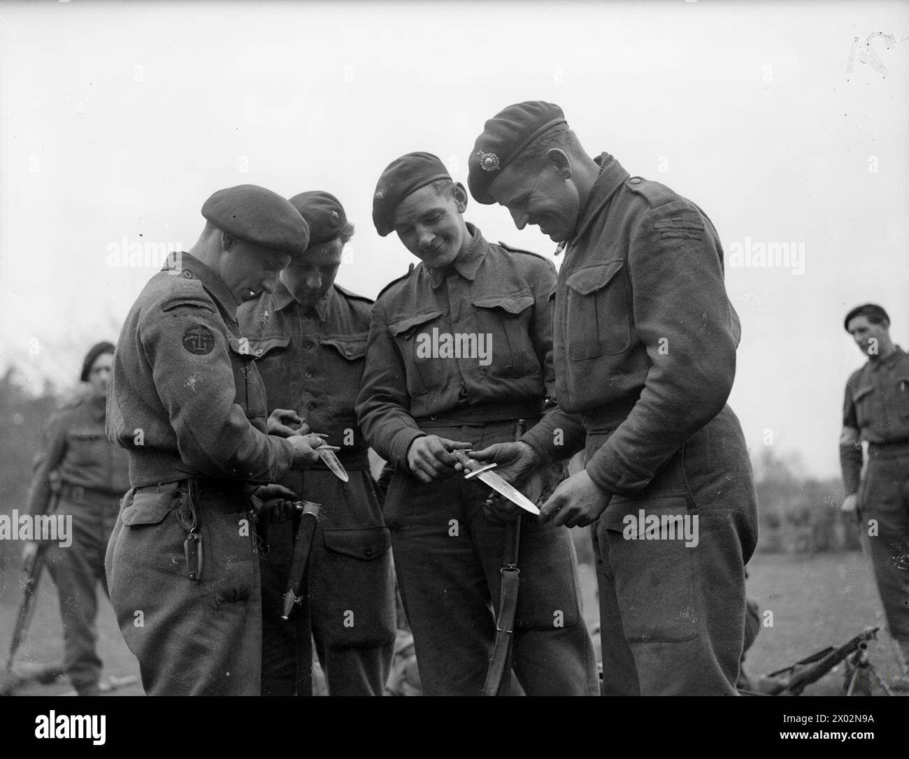 MARINE COMMANDOS AFTER STORMING WESEL. 28 MARCH 1945, DREVENACK ...