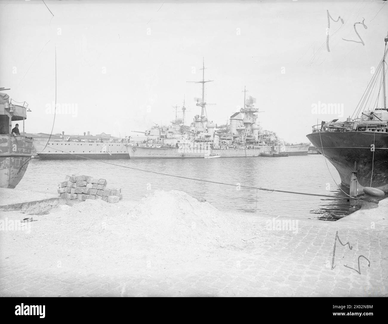 FULL SURRENDER OF GERMAN FLEET. 7 TO 9 MAY 1945, ON BOARD THE BRITISH ...