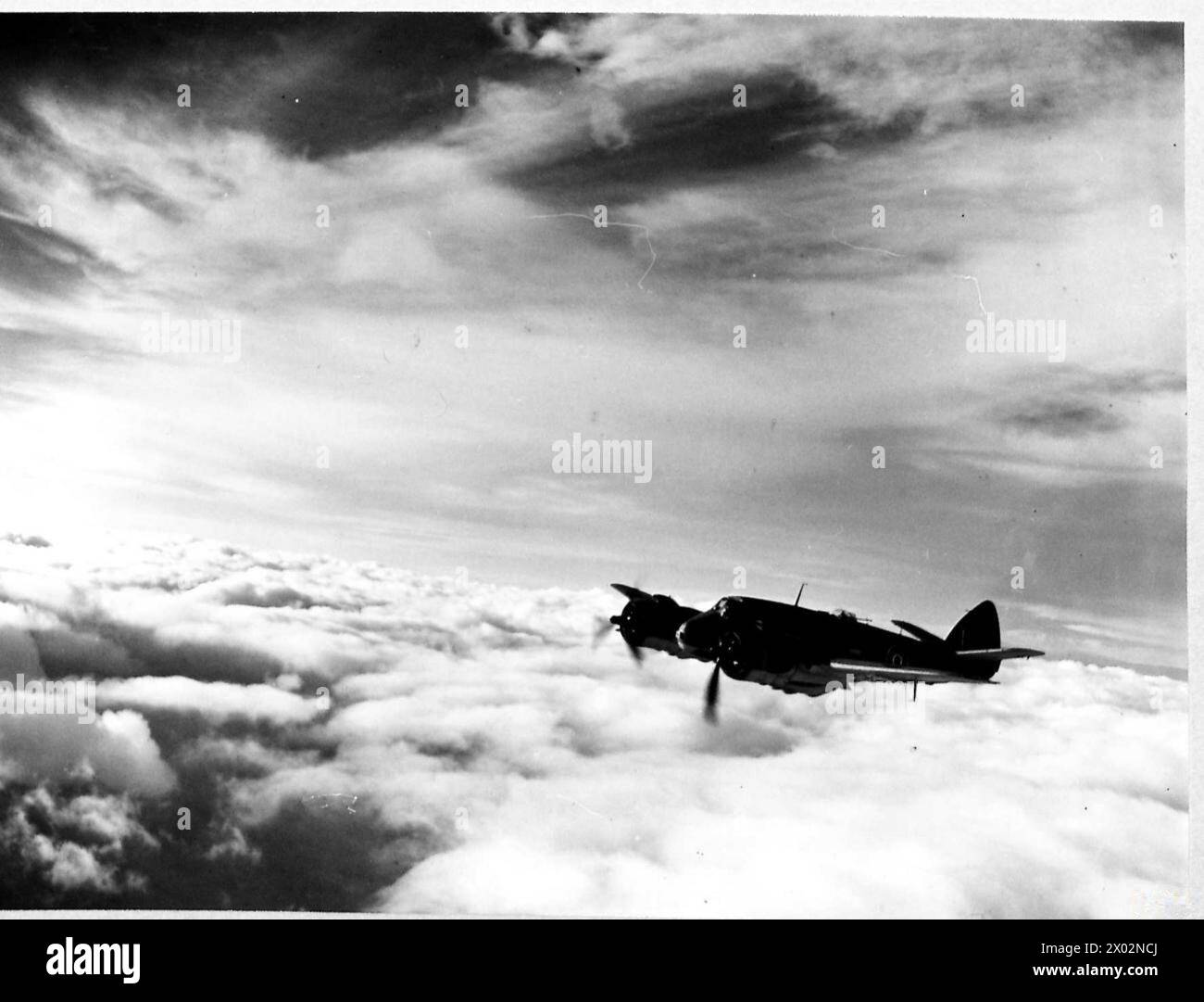Bristol Beaufighter Mark X powered by two 1770 hp Bristol Hercules XVII ...