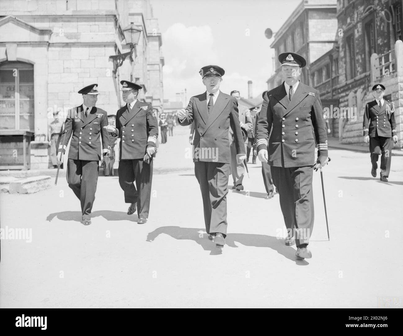 The 1st Lord of the Admiralty, Mr Brendan Bracken, tours naval ...
