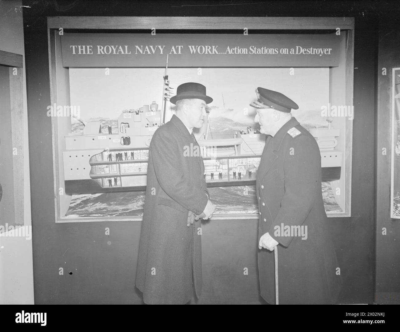 "NAVY AT WORK" EXHIBITION. 14 DECEMBER 1943, CHARING CROSS UNDERGROUND ...
