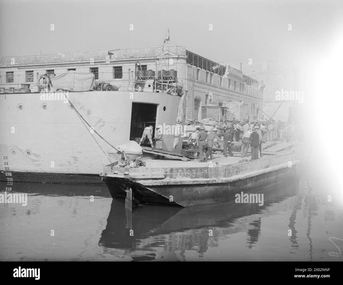BRITISH CRUISER DELIVERS ANTI AIRCRAFT AMMUNITION TO MALTA. 10 MAY 1942 ...