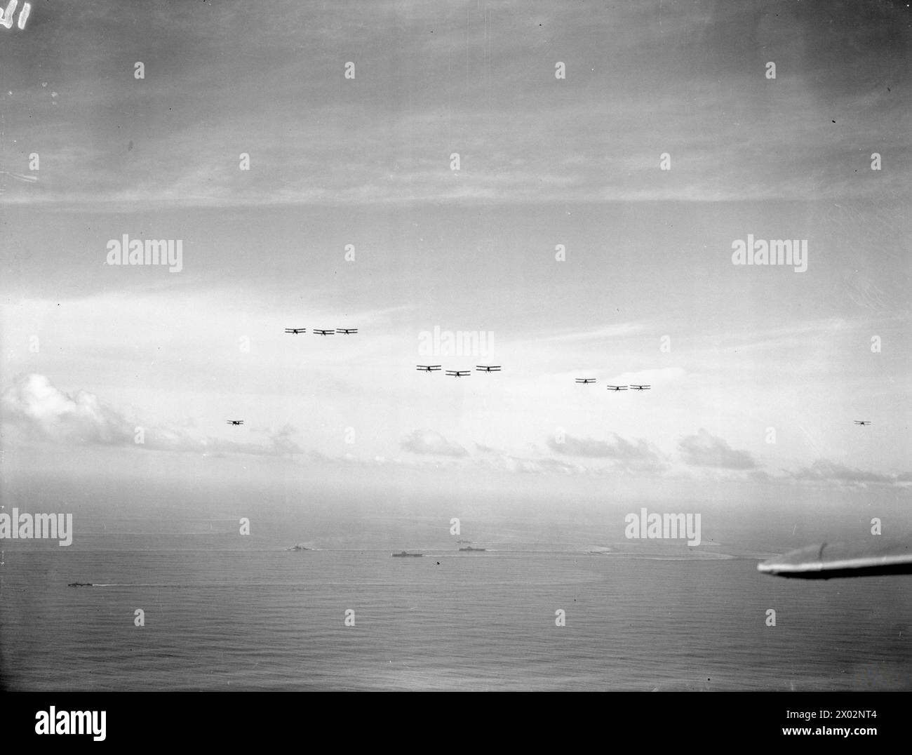 THE BRITISH AIRCRAFT CARRIER, HMS FORMIDABLE, ON ACTIVE SERVICE ...