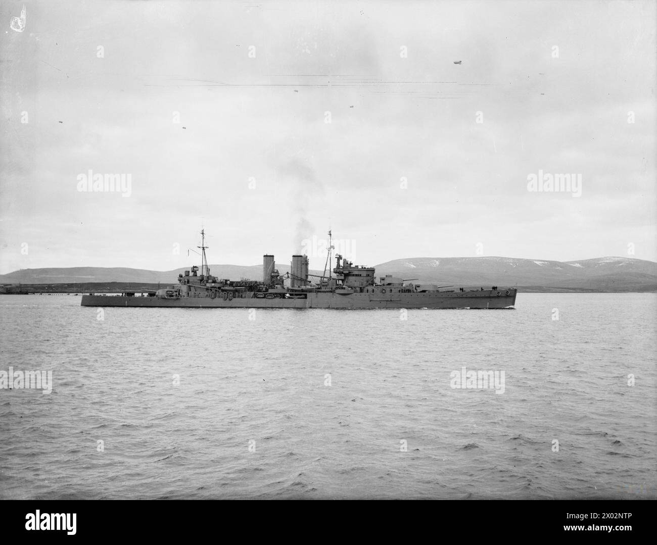 ON BOARD HMS PRINCE OF WALES. APRIL 1941. - HMS EXETER after her refit ...