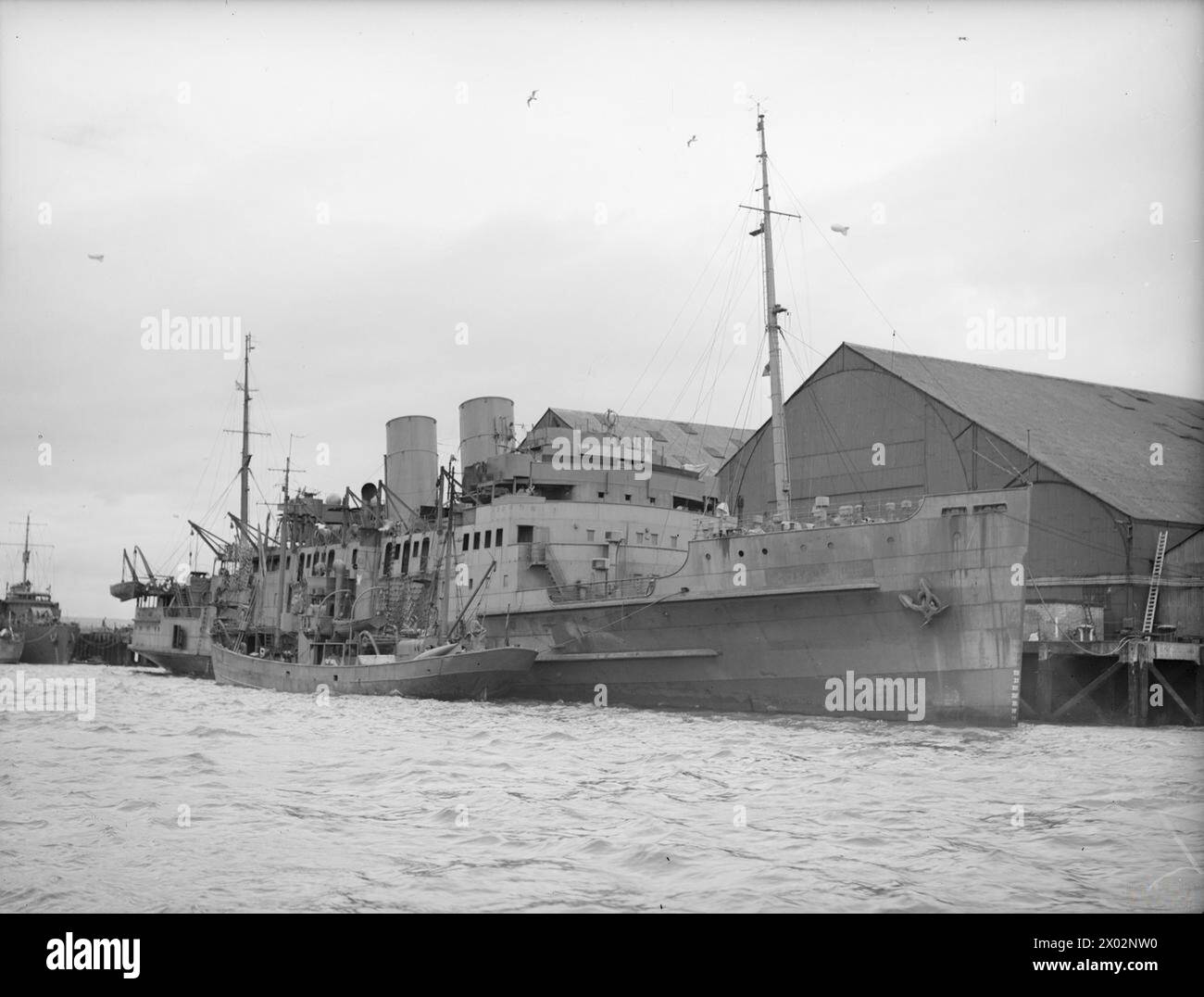 HMS INVICTA AND HMS DUKE OF WELLINGTON. 22 JULY 1942. - View of HMS ...