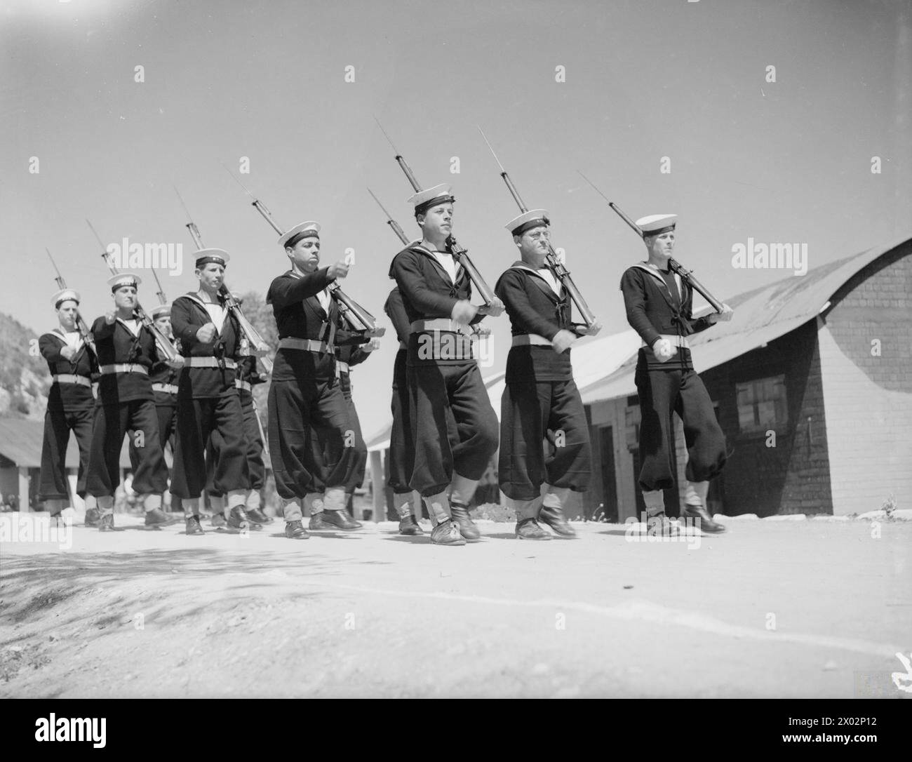 PALESTINIANS TRAIN FOR THE ROYAL NAVY. 20 APRIL 1943, PALESTINE. MANY ...
