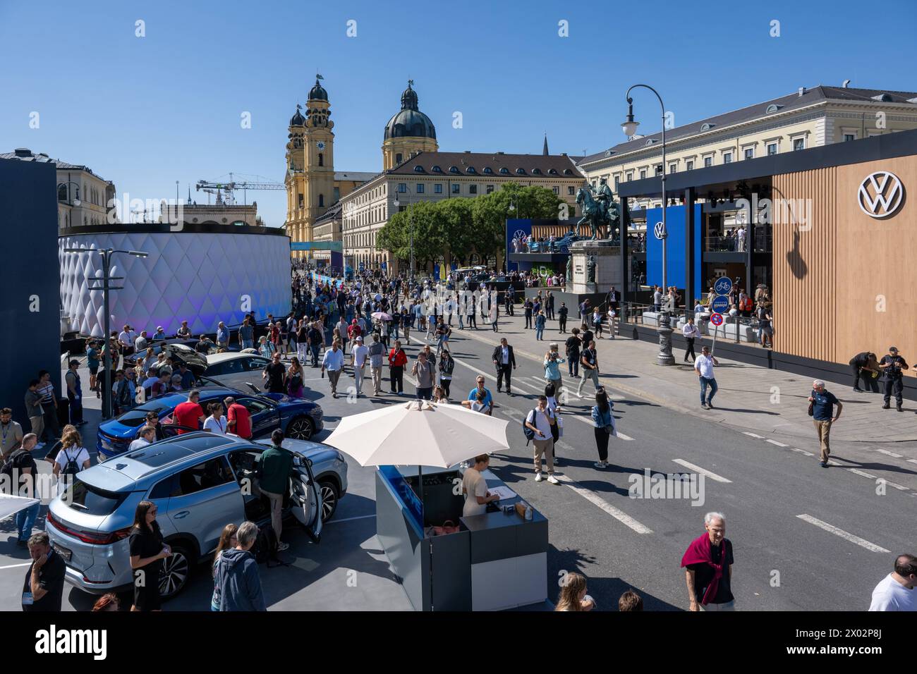 IAA Mobility In der Münchner Innenstadt findet die IAA Mobility, eine ...