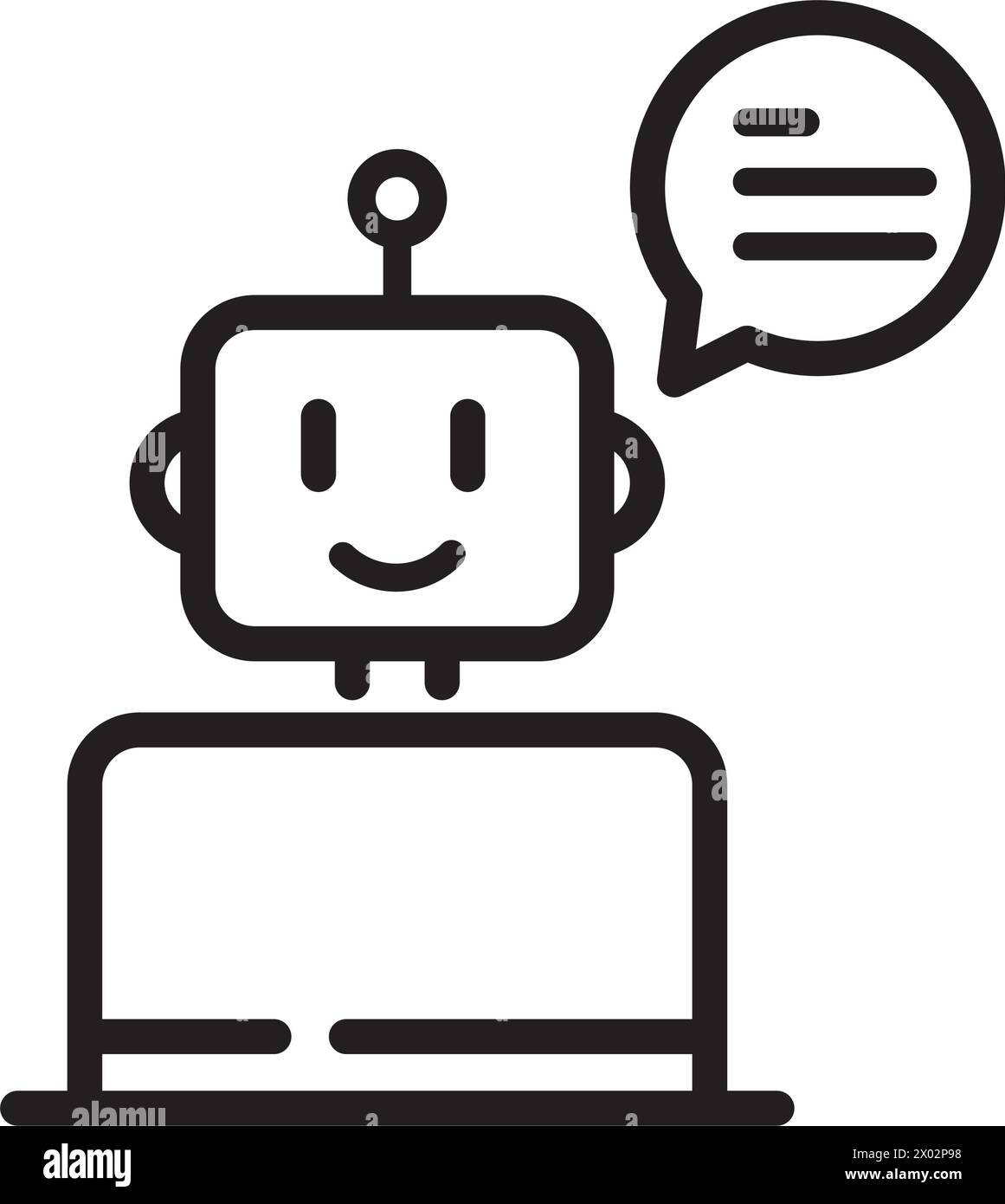 Ai chat virtual smartphone Black and White Stock Photos & Images - Alamy