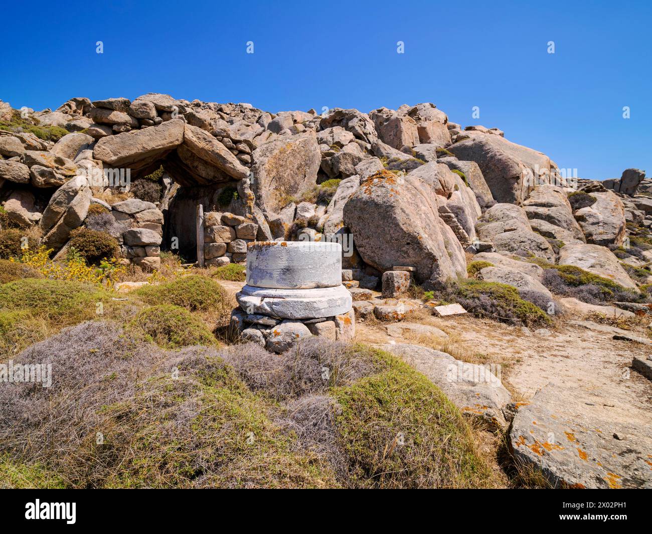 Grotto of Heracles, Mount Kynthos, Delos Archaeological Site, UNESCO ...