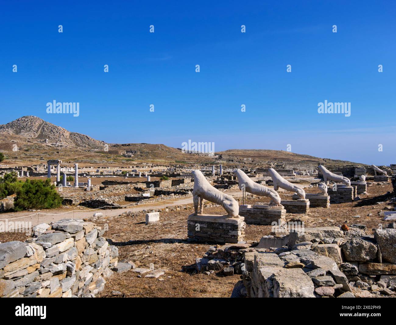 The Terrace of the Lions, Delos Archaeological Site, UNESCO World ...