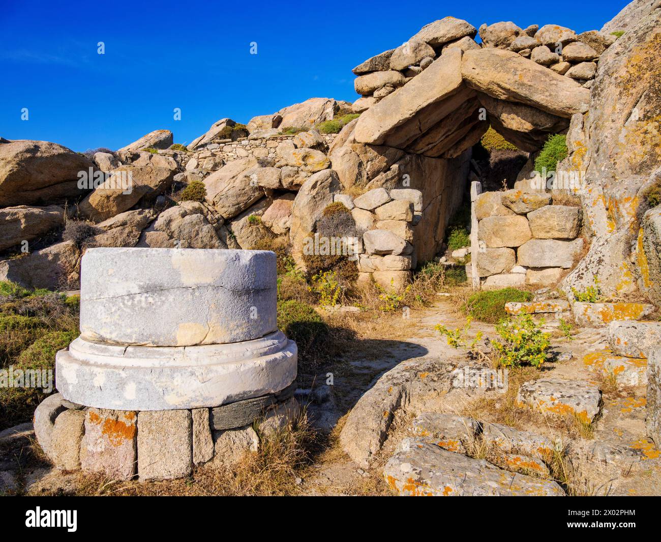Grotto of Heracles, Mount Kynthos, Delos Archaeological Site, UNESCO ...