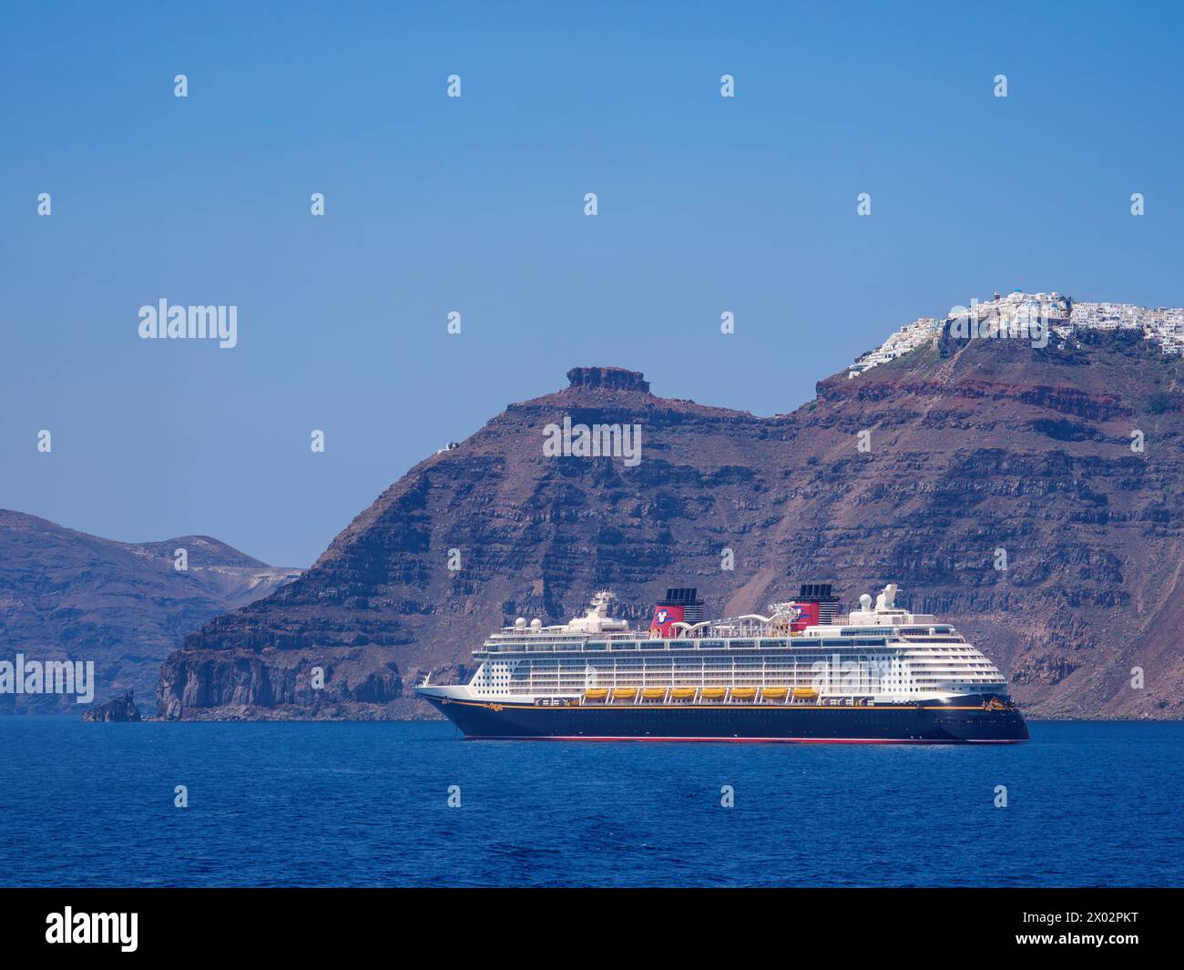 Santorini (Thira) Island, Cyclades, Greek Islands, Greece, Europe Stock ...