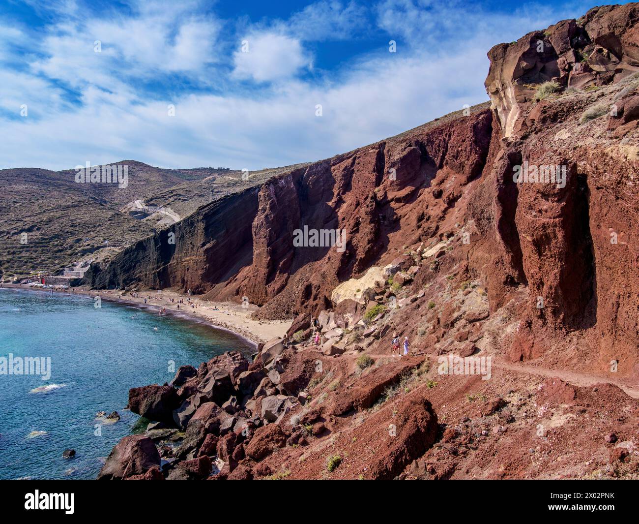 The Red Beach, Santorini (Thira) Island, Cyclades, Greek Islands ...