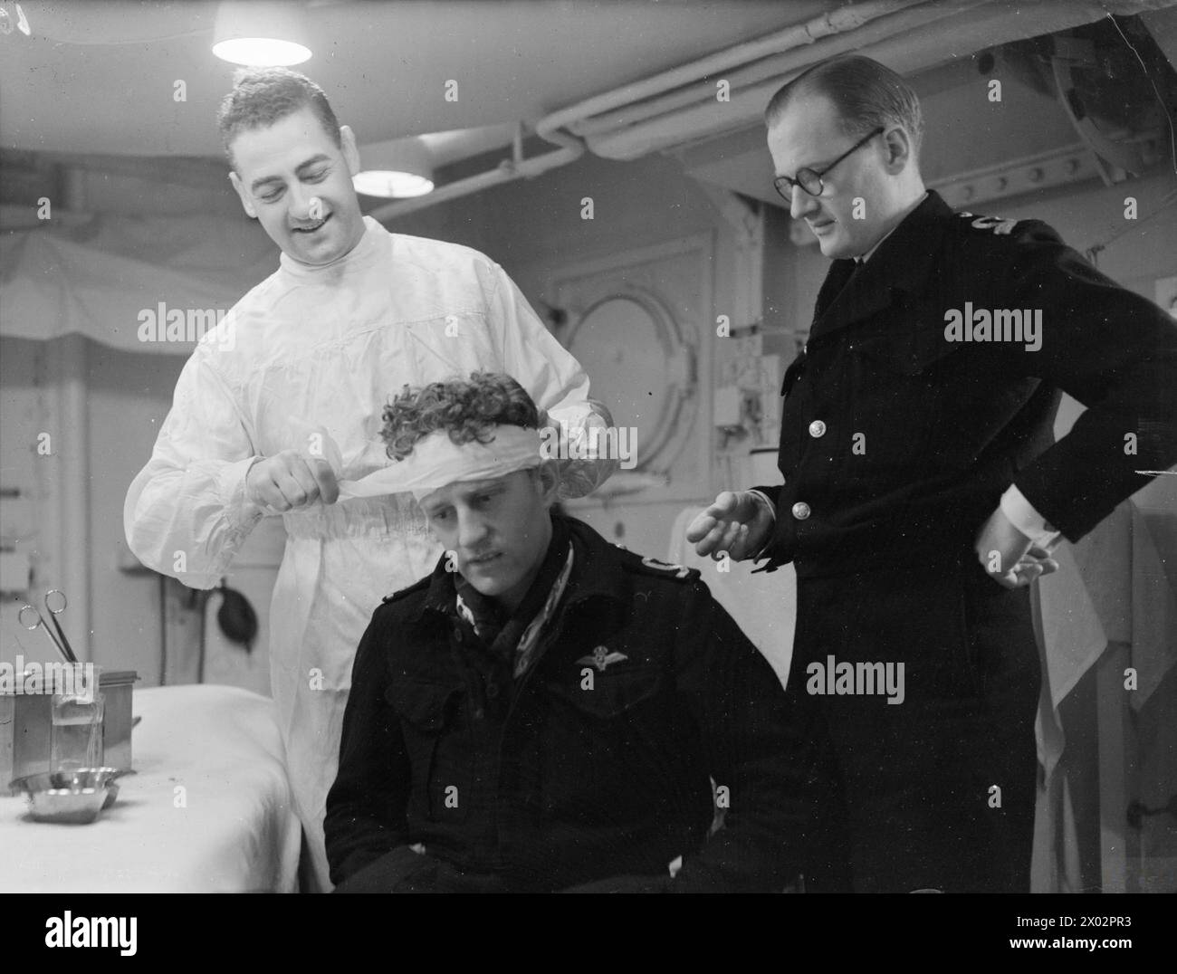 THE ROYAL NAVY DURING THE SECOND WORLD WAR - The wounded pilot of a ...