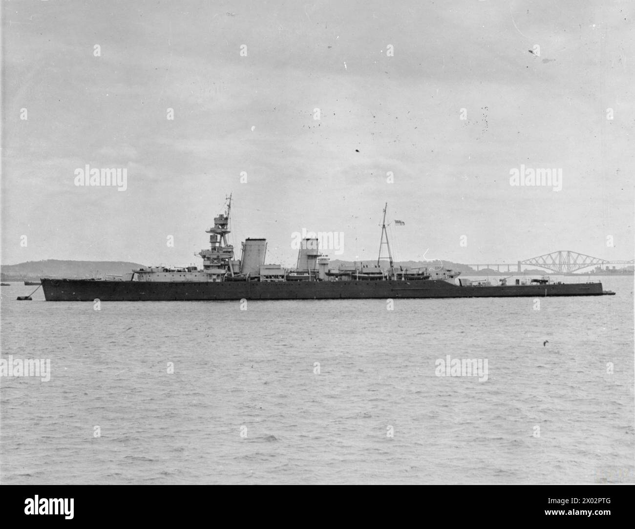 THE ROYAL NAVY DURING THE SECOND WORLD WAR - HMS FROBISHER moored in ...