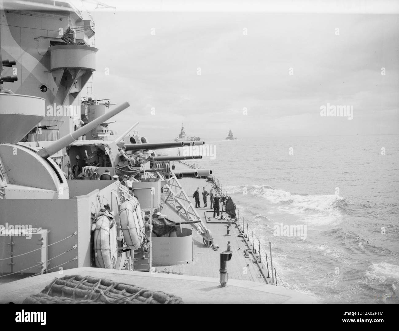 HEAVY UNITS OF BRITAIN'S MEDITERRANEAN FLEET. MARCH 1943, ON BOARD HMS ...