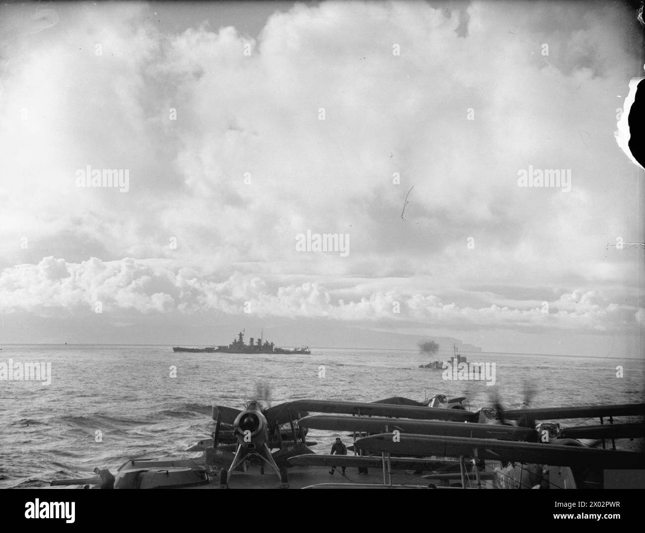British and US aircraft and warships cover a Russian convoy in May 1942 ...