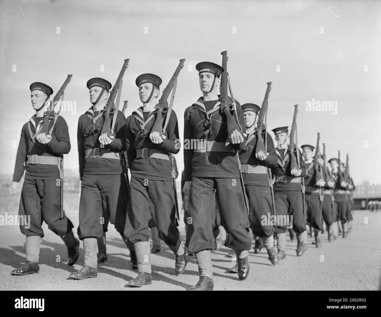 JOHN SMITH JOINS THE NAVY. 1941, HMS RALEIGH, THE NAVAL TRAINING BASE ...