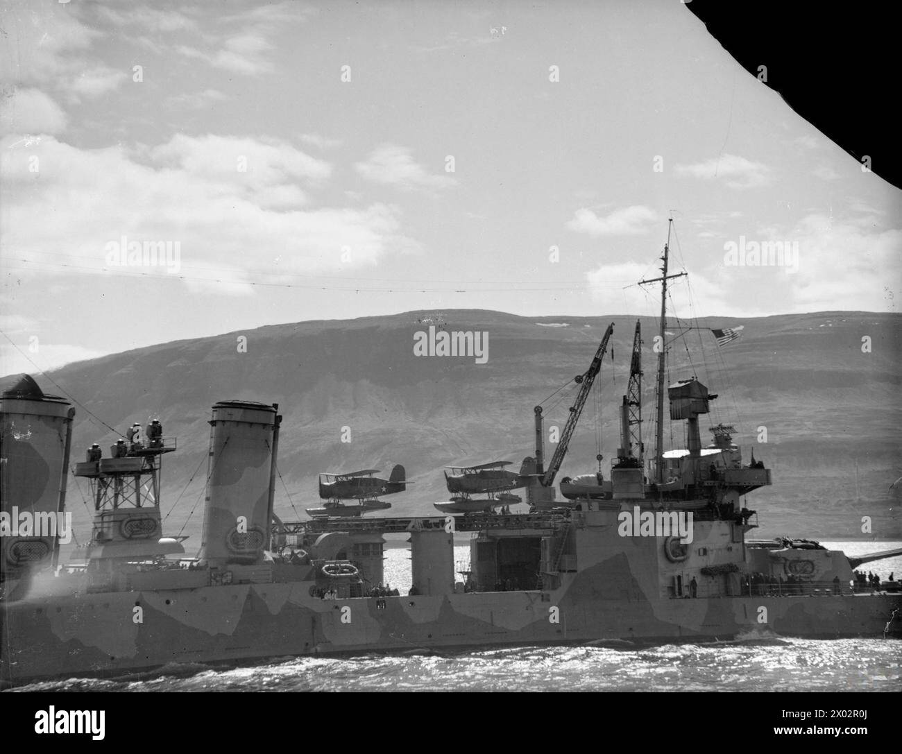 BRITISH AND US WARSHIPS CONVOY SUPPLIES TO RUSSIA. MAY 1942, ON BOARD ...
