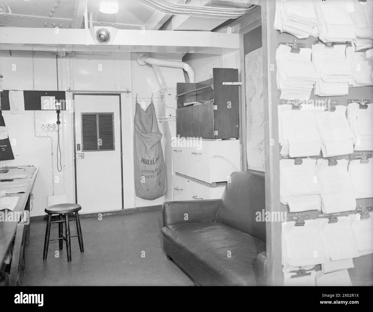 ON BOARD A DEPOT SHIP OF THE ROYAL NAVY. 16 AND 17 AUGUST 1943, IN HMS ...