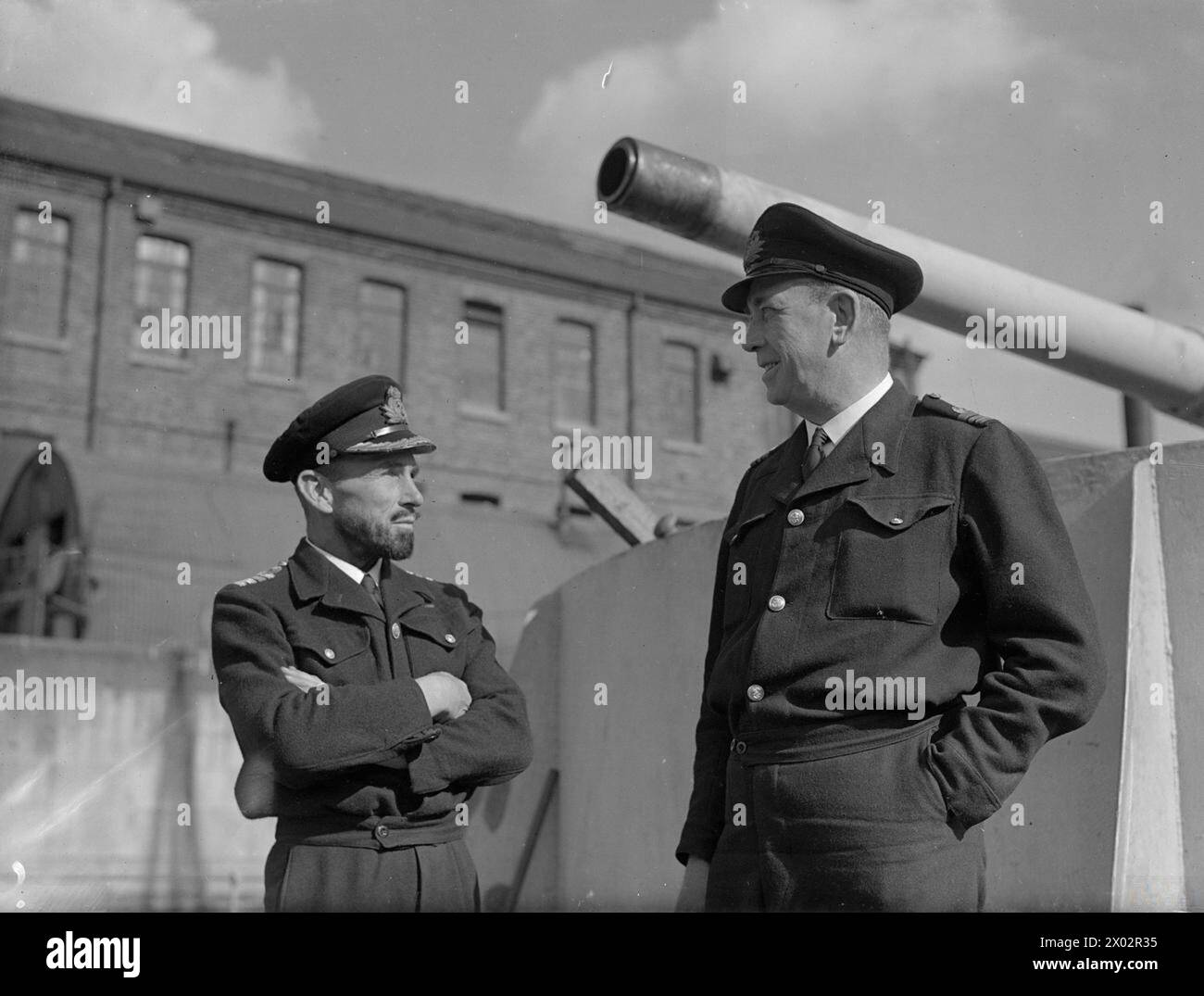 HMS ALBATROSS REPAIRED SHIPS OFF NORMANDY COAST UNDER ENEMY FIRE. 3 ...