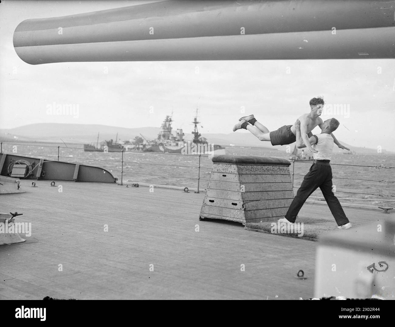 KEEPING FIT IN THE HOME FLEET. SCAPA FLOW, SEPTEMBER 1942. - Gymnastics ...