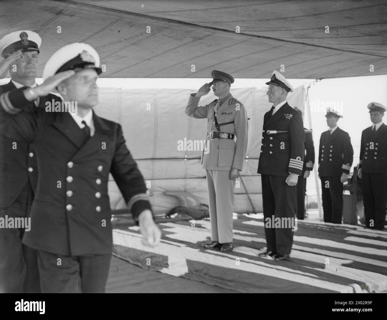 On 21 April 1942 in Alexandria, the Duke of Gloucester inspected ships ...