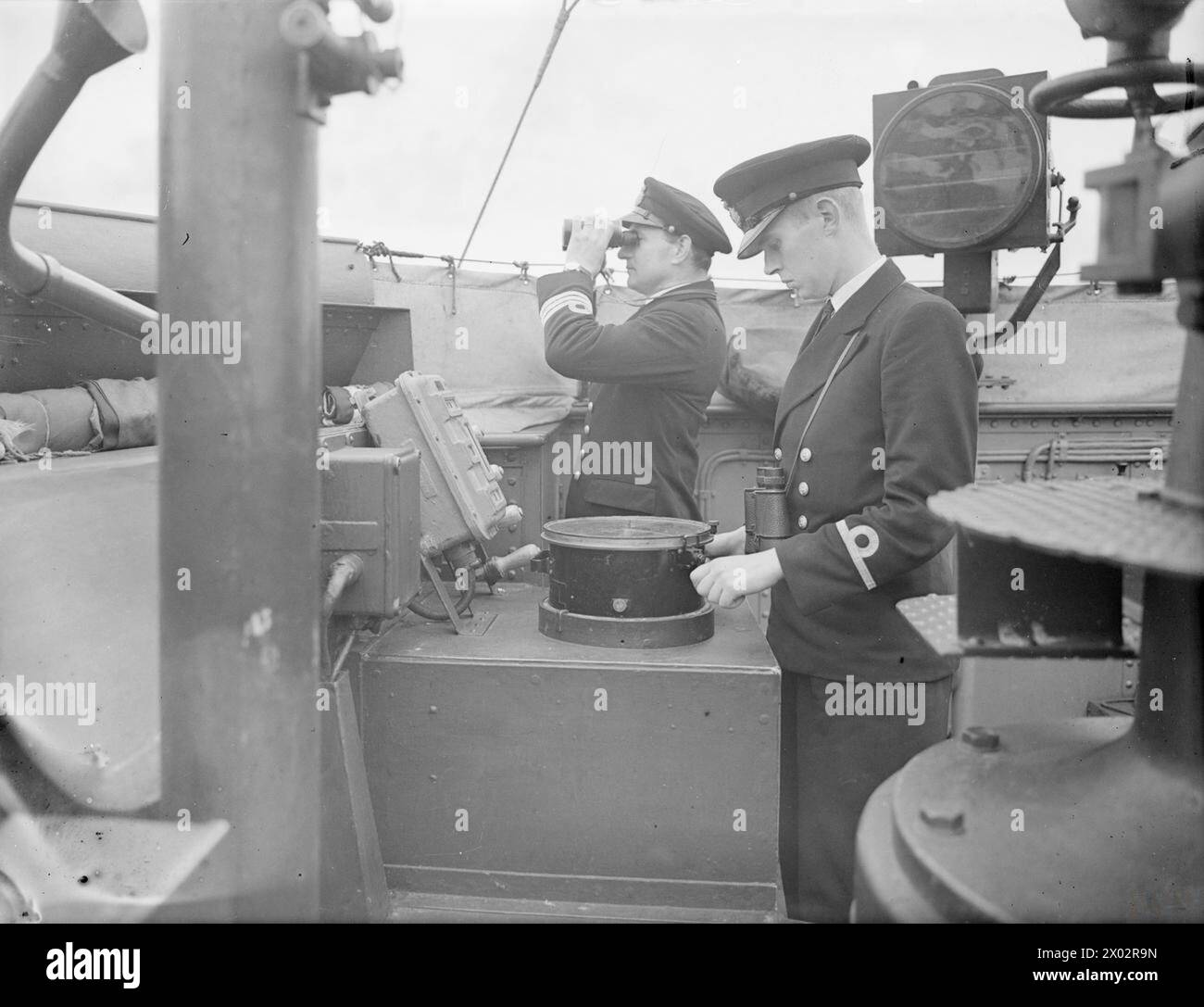 ON BOARD HNMS SLEIPNER, A NORWEGIAN DESTROYER WORKING WITH THE BRITISH ...