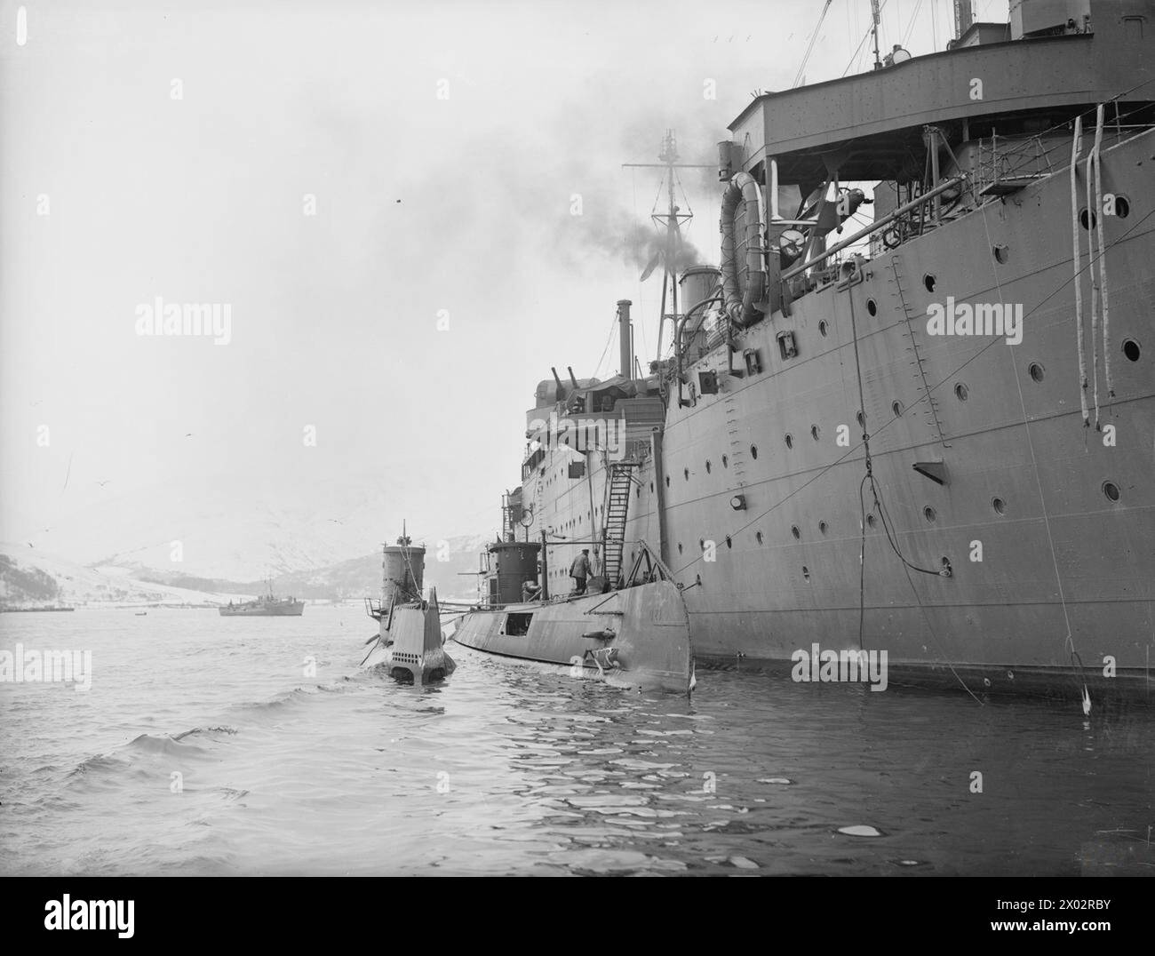 WITH THE ROYAL NAVAL SUBMARINERS AT HMS FORTH, THE SUBMARINE DEPOT SHIP ...