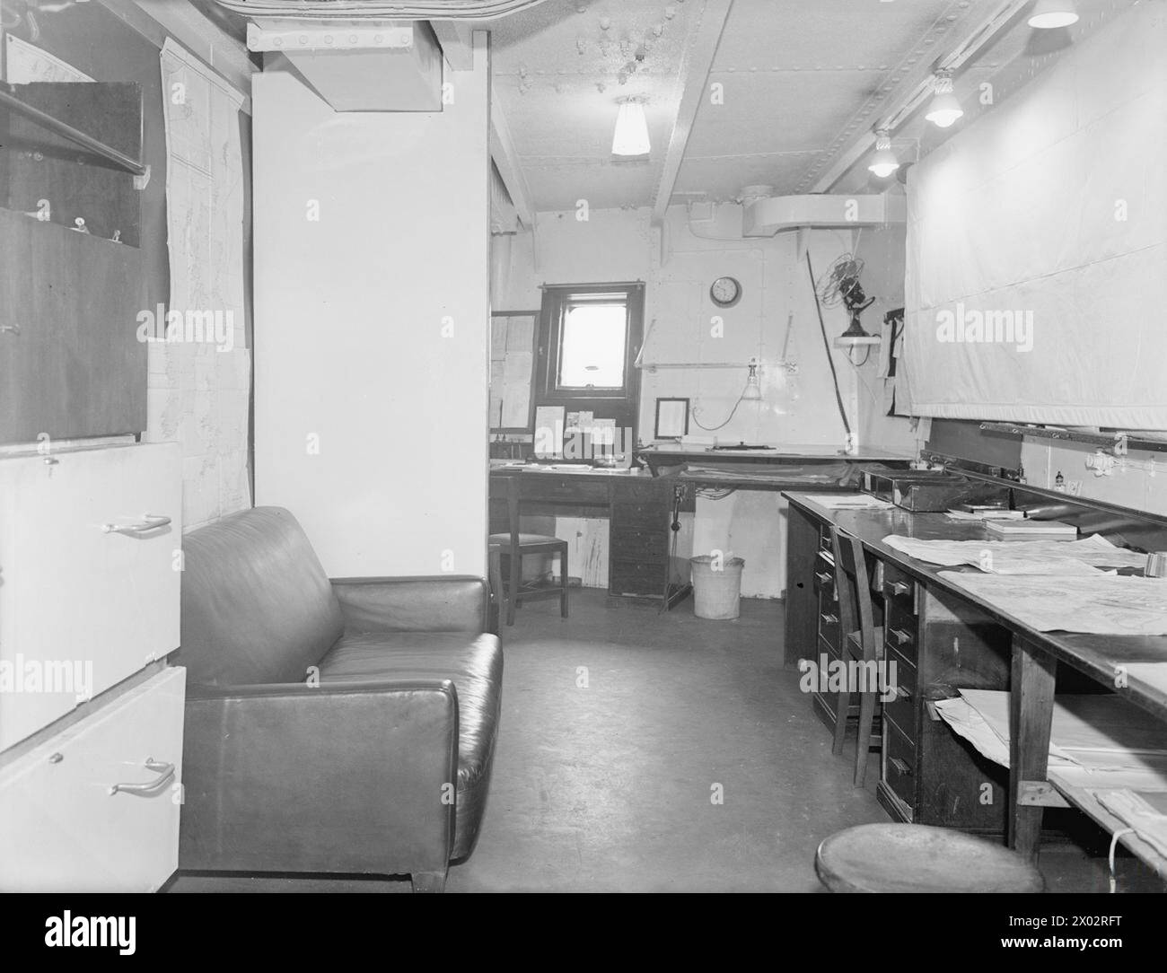 ON BOARD A DEPOT SHIP OF THE ROYAL NAVY. 16 AND 17 AUGUST 1943, IN HMS ...