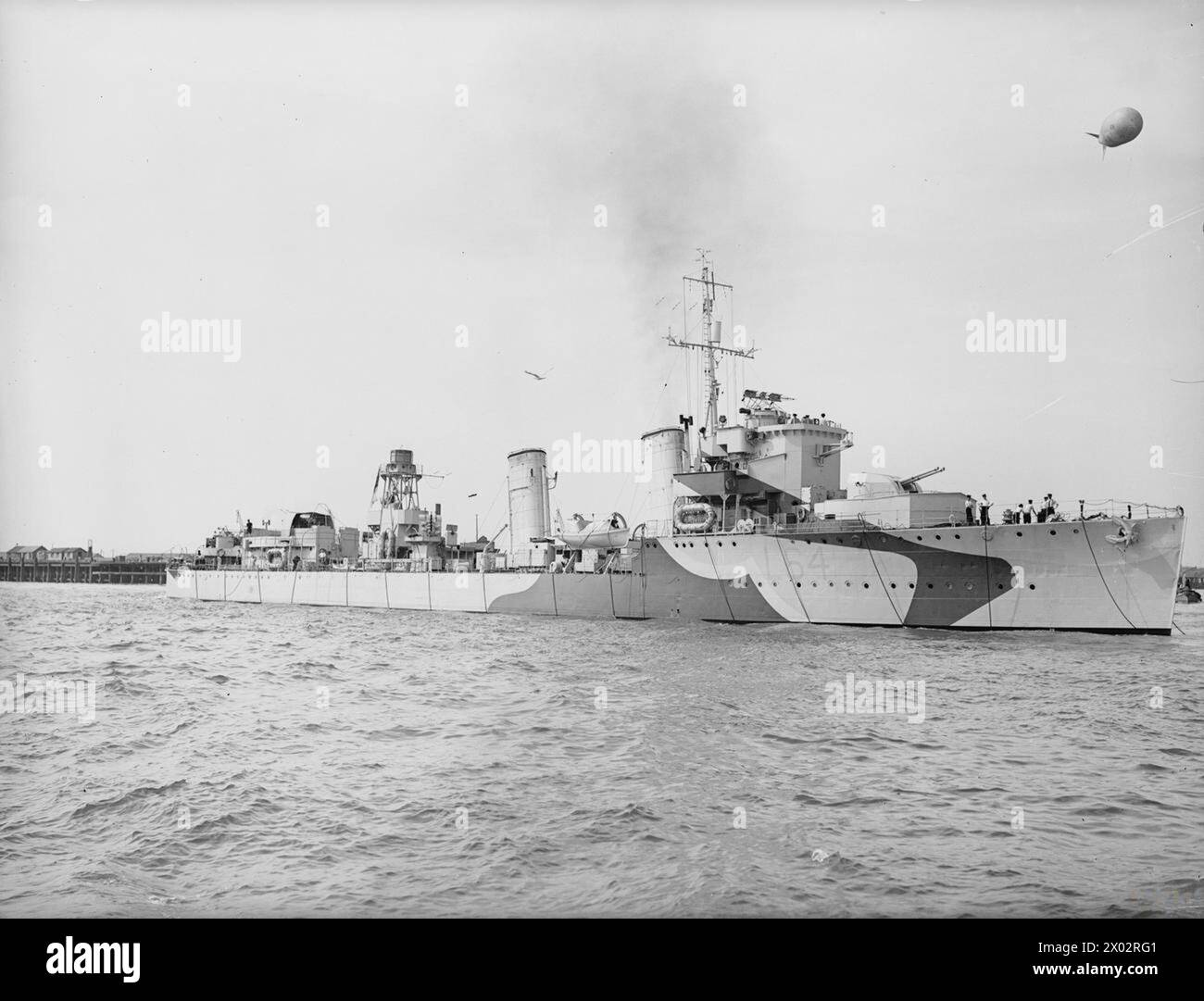 On 31 June 1942, the British destroyer HMS Wallace was photographed ...