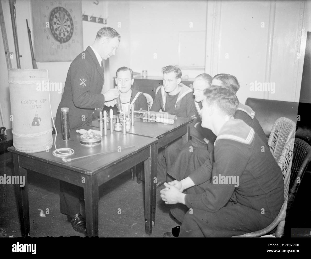 WITH THE PRETORIA CASTLE. 9 SEPTEMBER 1944, ROSYTH, ON BOARD THE ...