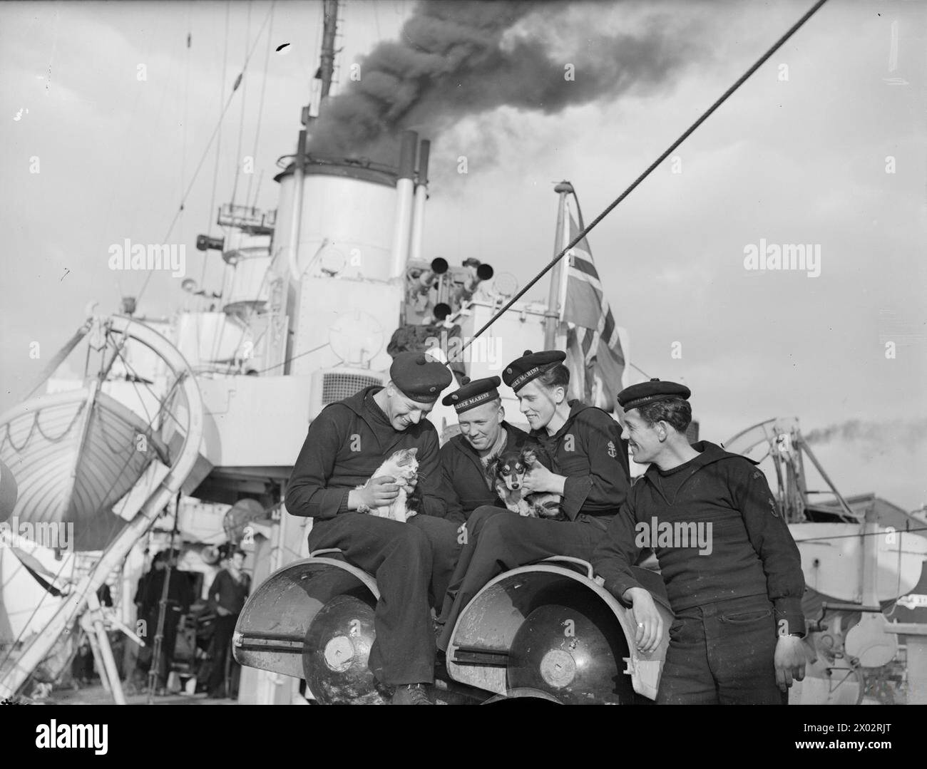 On 27 February 1943, Norwegian sailors served aboard HMS Eskdale, a ...