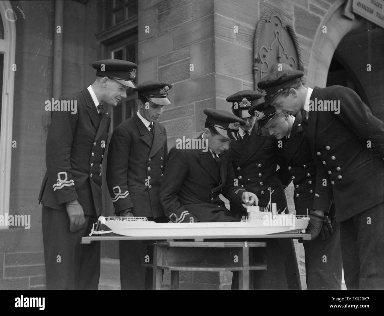 INVASION CRAFT OFFICERS AT SCHOOL. 16 MAY 1944, AT COMBINED OPERATION ...