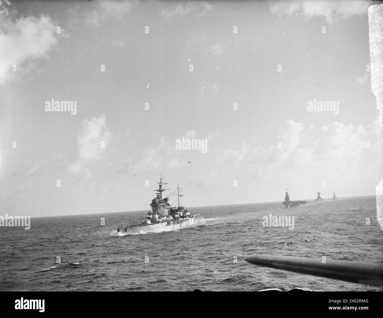 SHIPS OF THE EASTERN FLEET. INDIAN OCEAN, 16 JULY 1942. - In line ahead ...