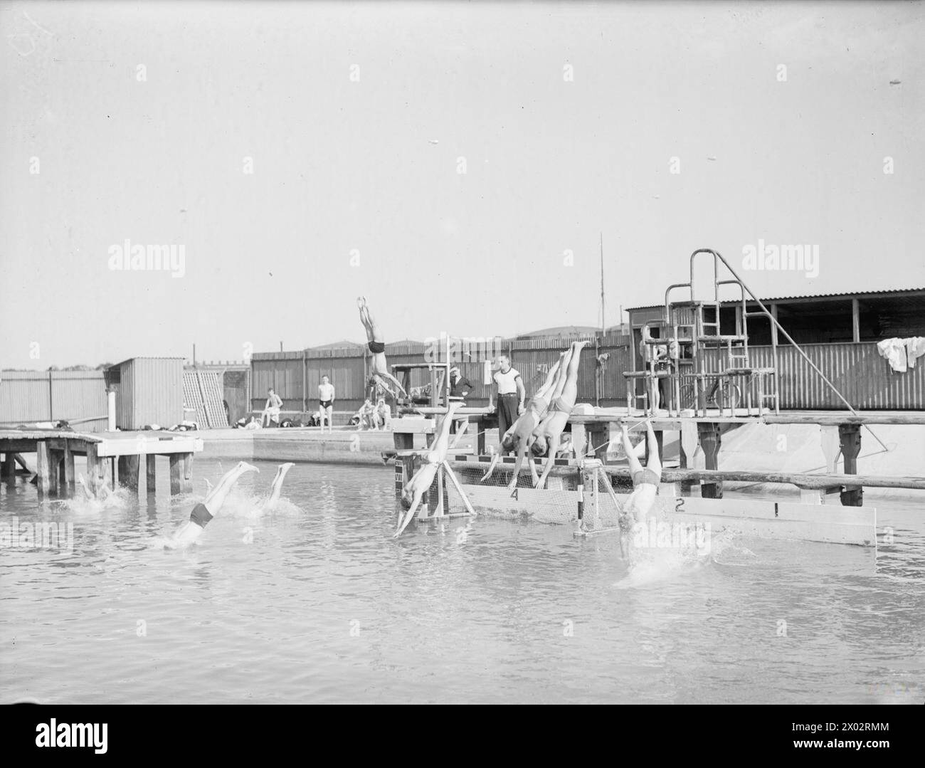 At HMS St Vincent on 5 August 1943, new recruits of the Fleet Air Arm ...
