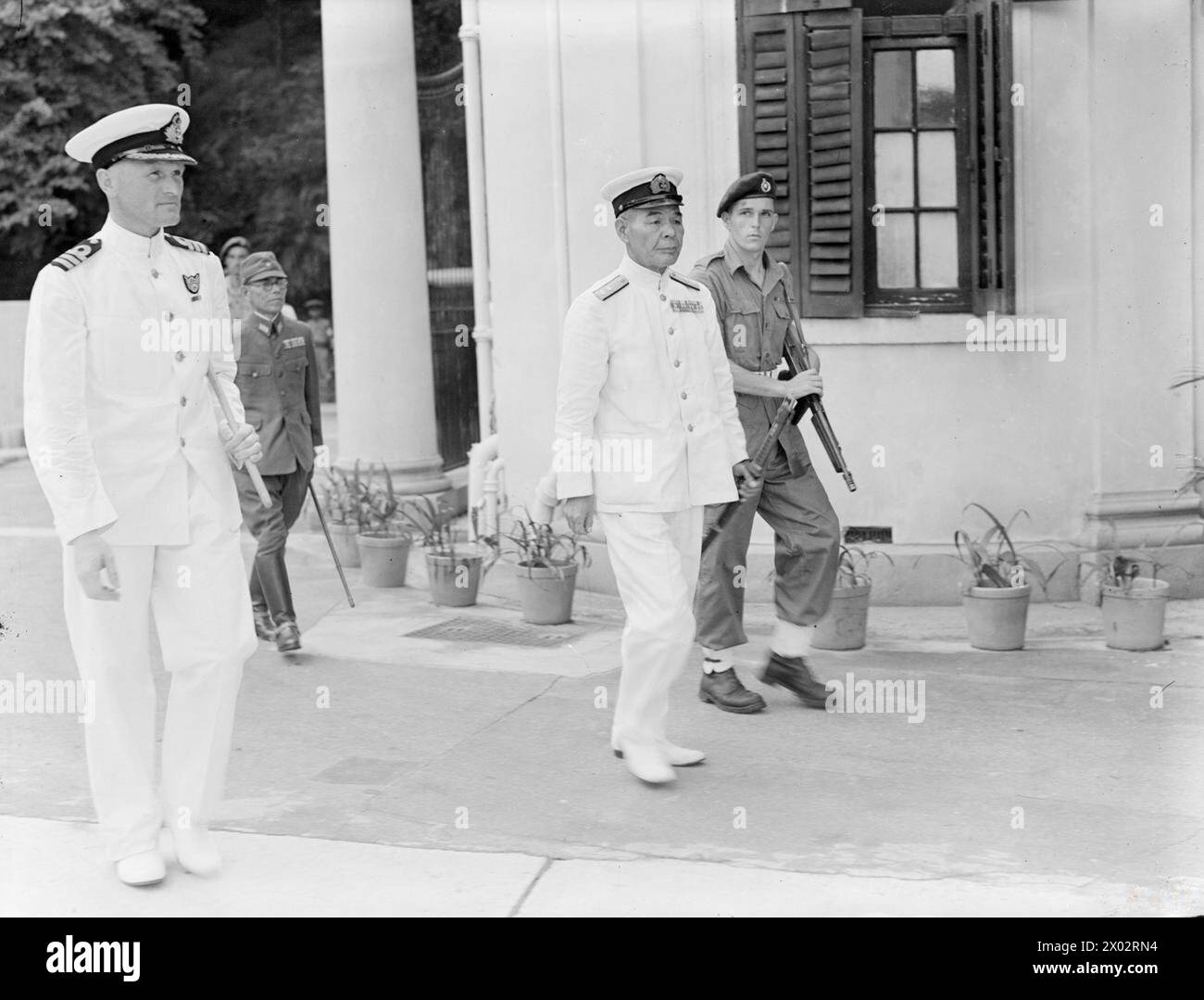 HONG KONG SURRENDER CEREMONY. 16 SEPTEMBER, WHEN REAR ADMIRAL C H J ...