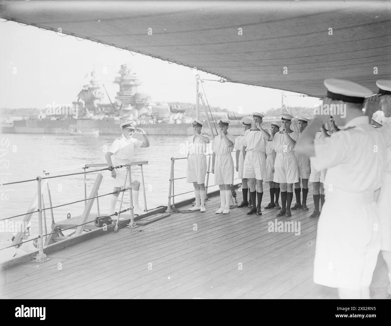 WITH THE BRITISH EASTERN FLEET. 16 TO 21 APRIL 1944, ON BOARD HMS QUEEN ...