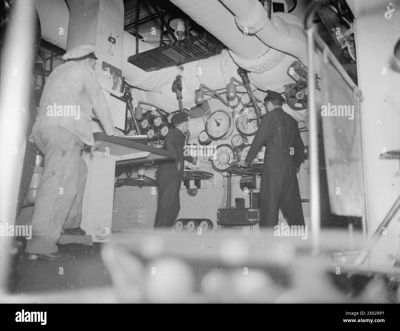 WHEN A BATTLESHIP PUTS TO SEA. 1940, ON BOARD THE BRITISH BATTLESHIP ...