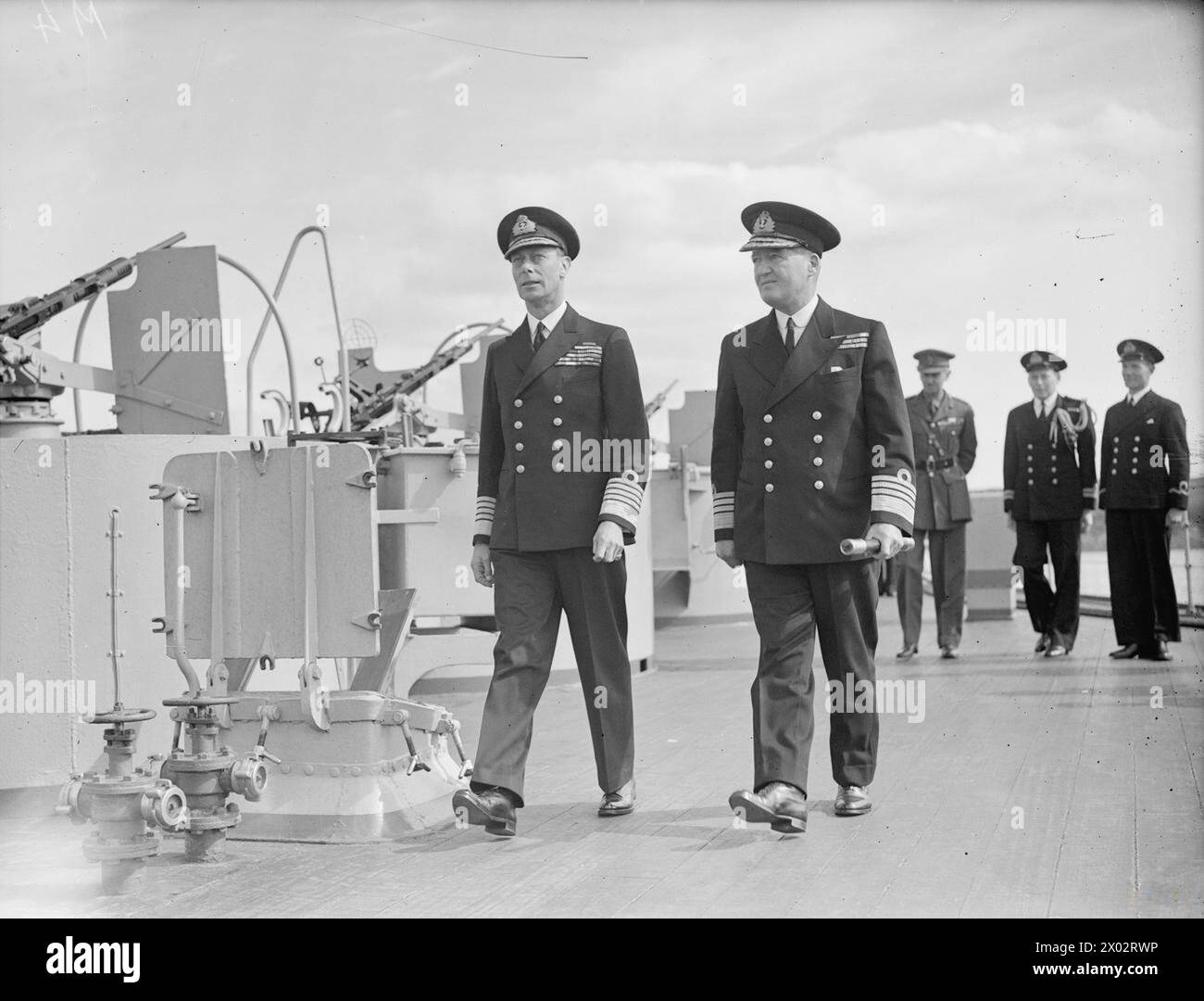 On 16 August 1943 at Scapa Flow, the King visited Home Fleet ships ...