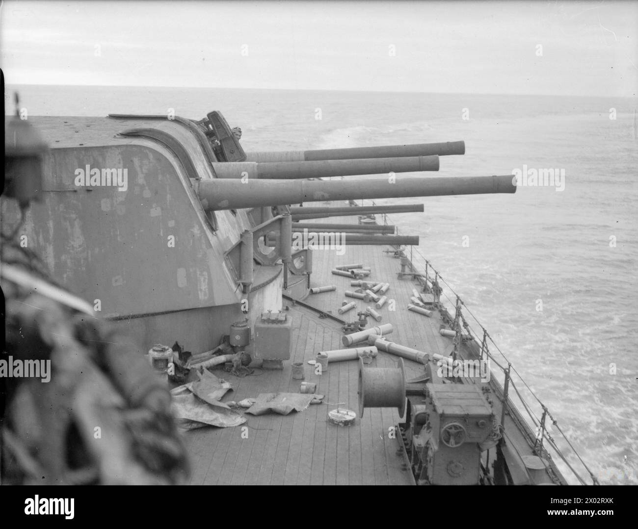 THE ROYAL NAVY DURING THE SECOND WORLD WAR - Empty shell cases around ...