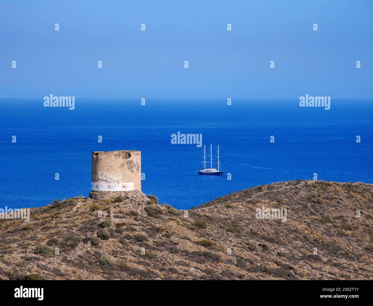 Old Mill near Akrotiri Village, Santorini (Thira) Island, Cyclades ...