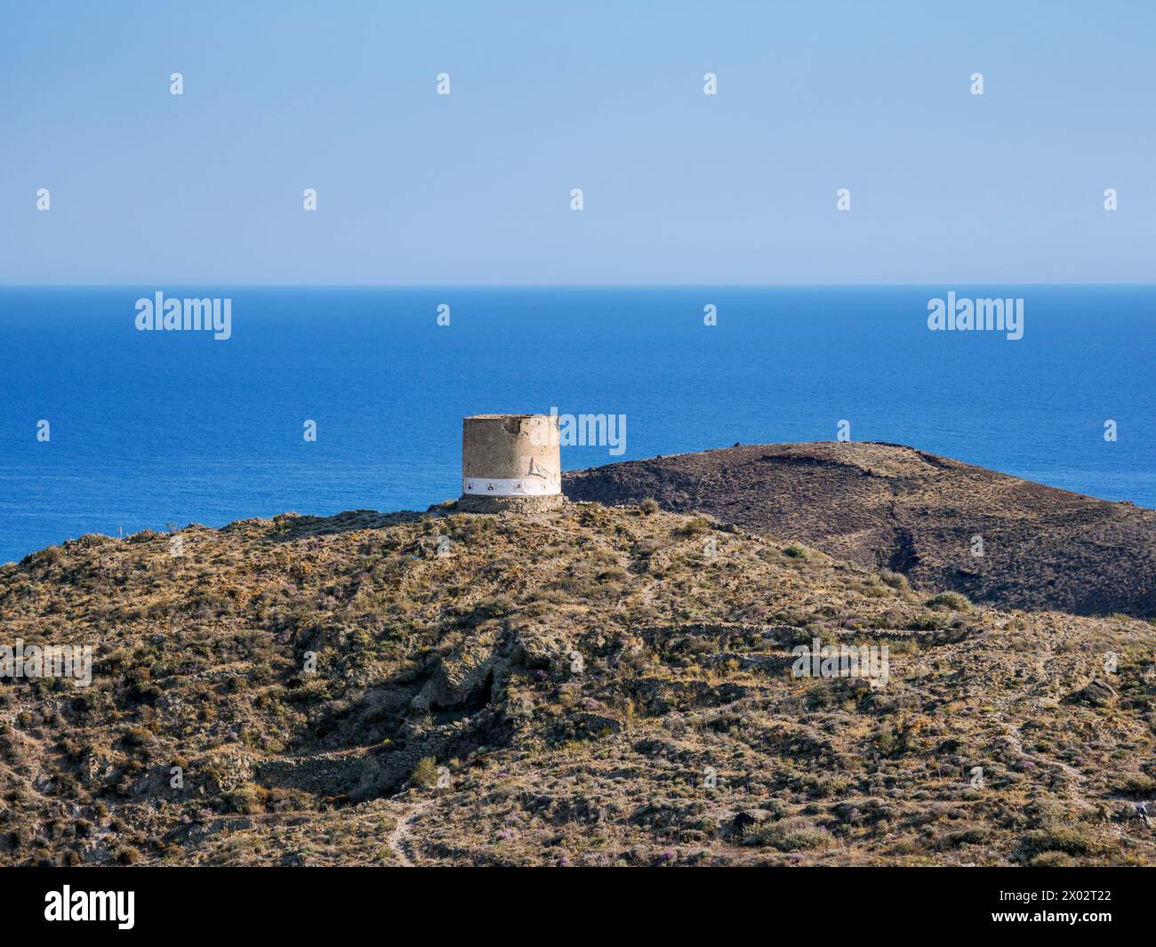 Old Mill near Akrotiri Village, Santorini (Thira) Island, Cyclades ...