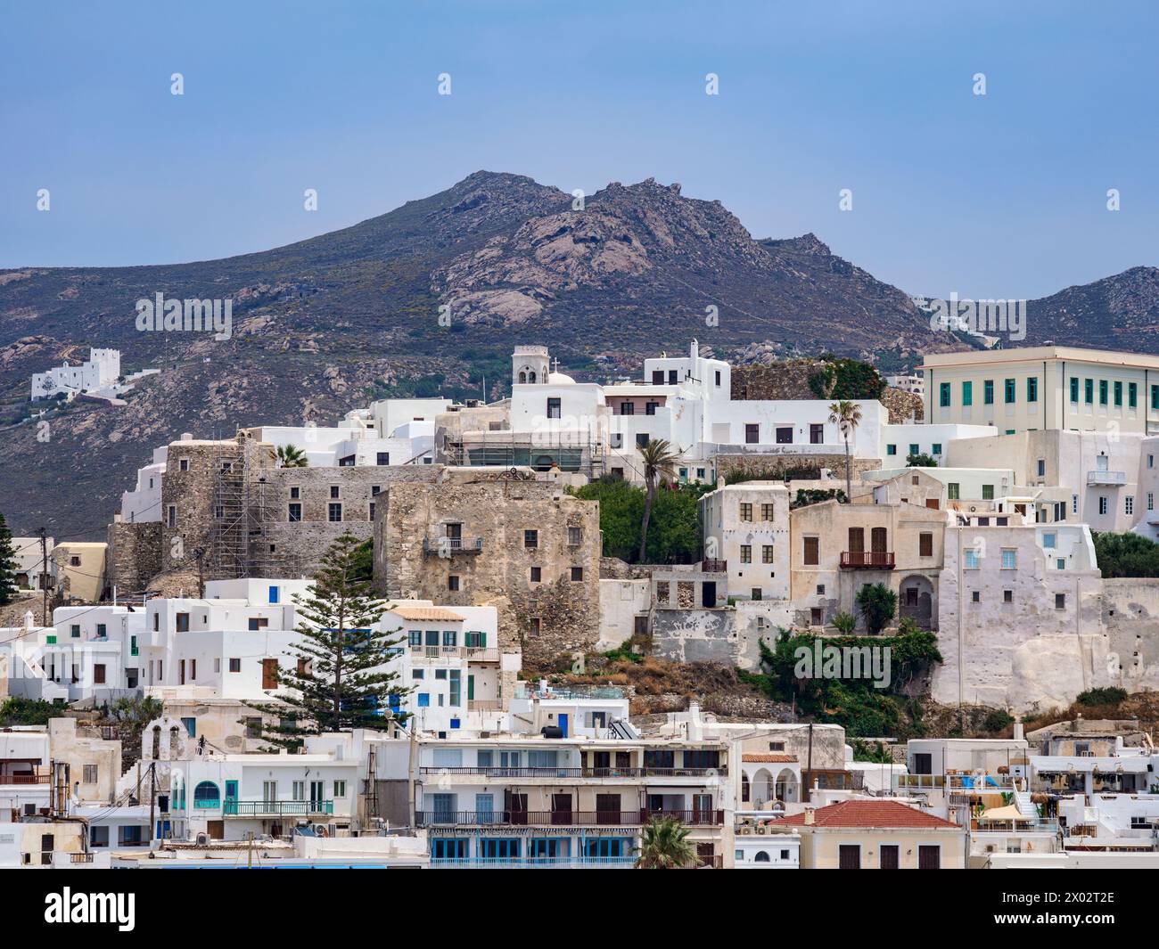 Chora Castle, Naxos City, Naxos Island, Cyclades, Greek Islands, Greece ...