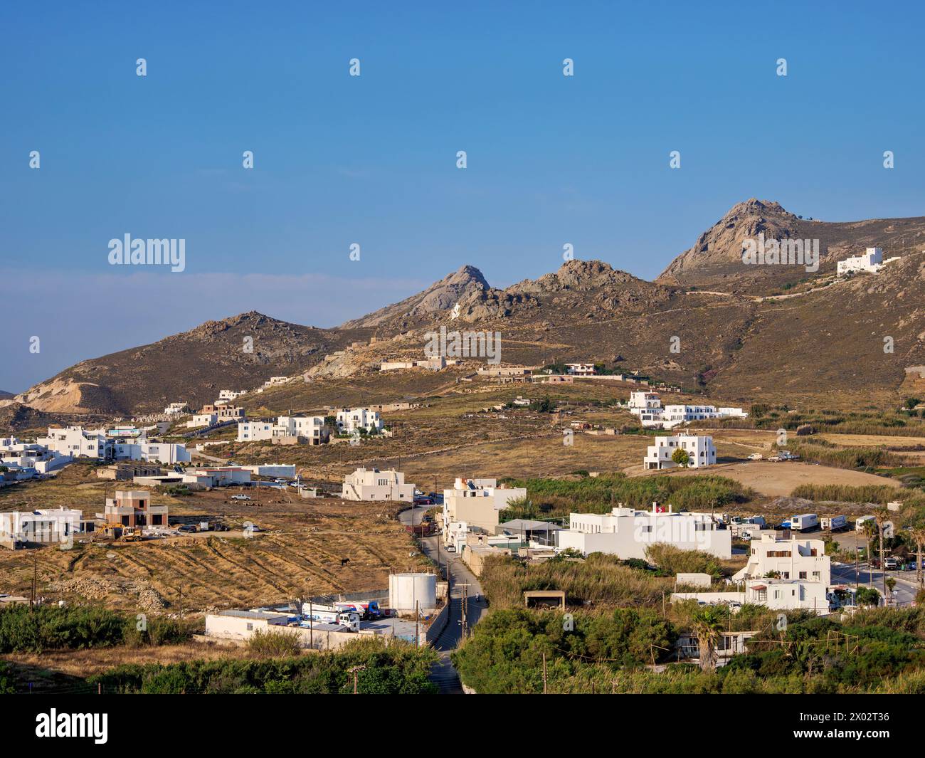 View towards the Chapel of Agios Ioannis Theologos, Naxos City, Naxos ...