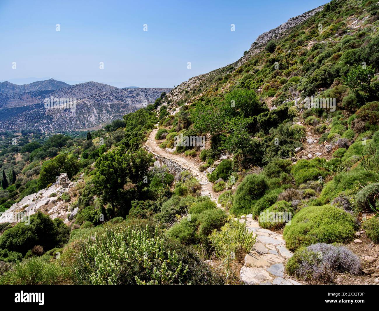 Trail to Mount Zas (Zeus), Naxos Island, Cyclades, Greek Islands ...