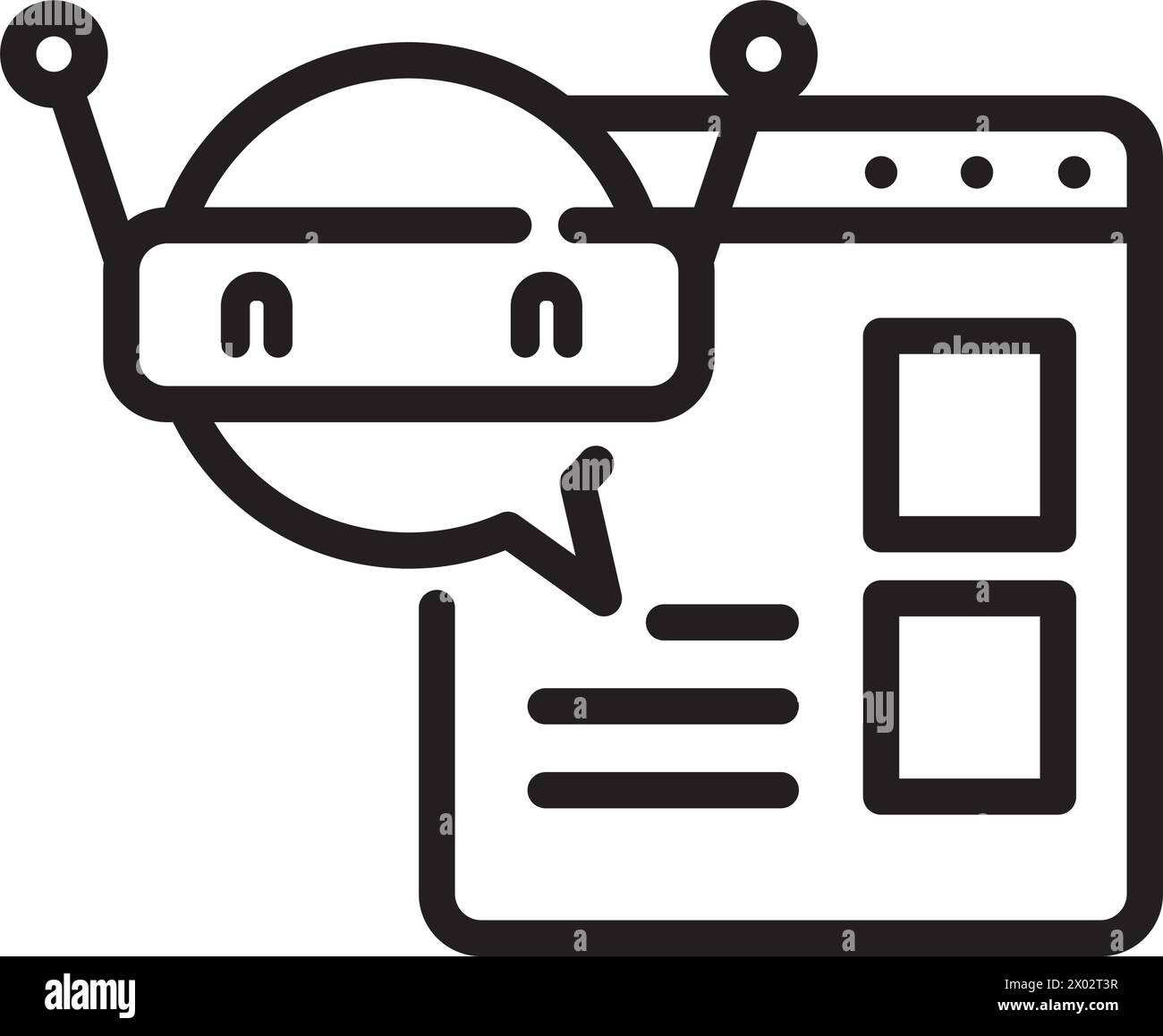 chatbot user service Stock Vector Image & Art - Alamy