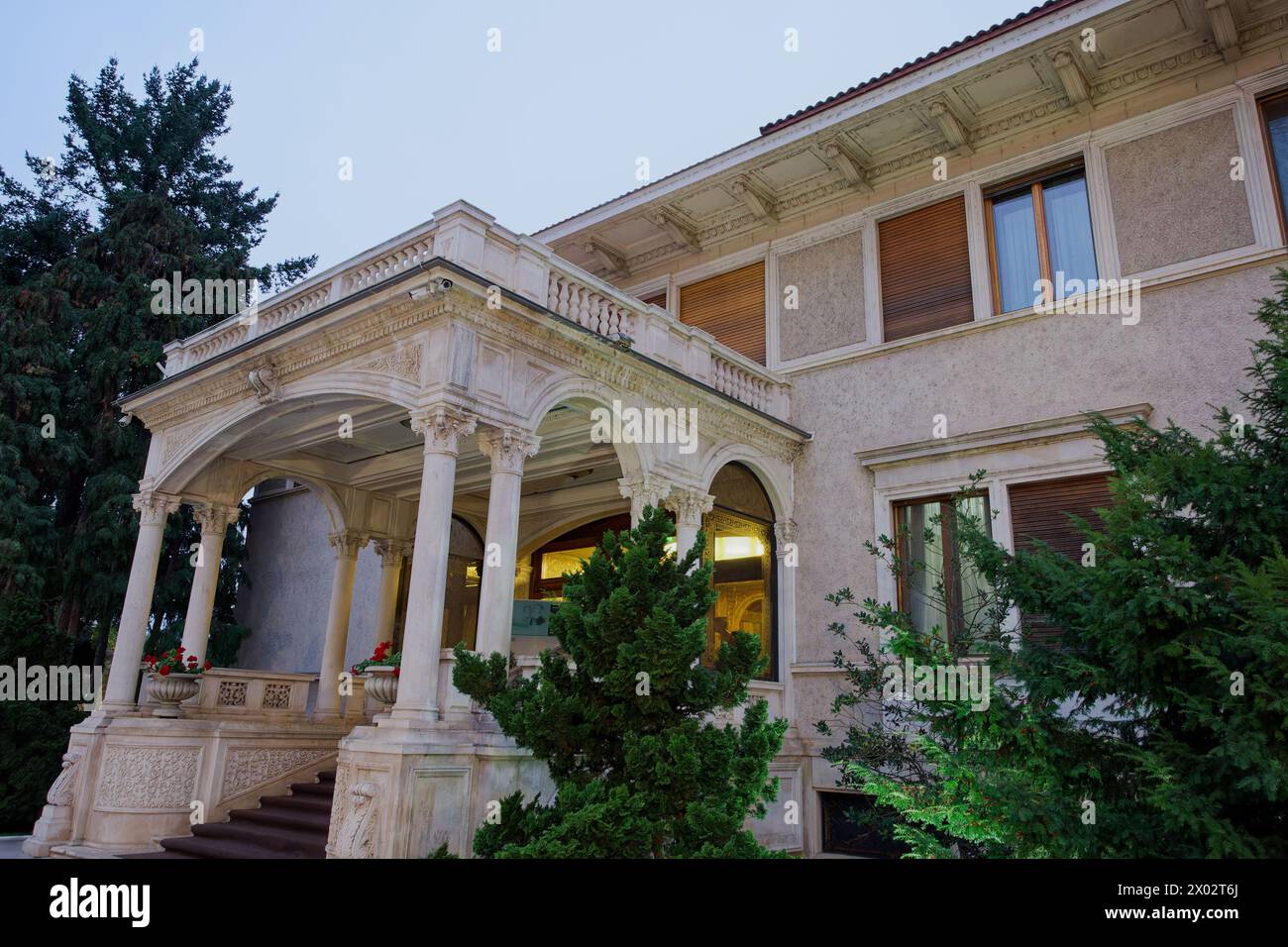The House of Ceausescu (The Spring Palace) facade, the mansion of ...