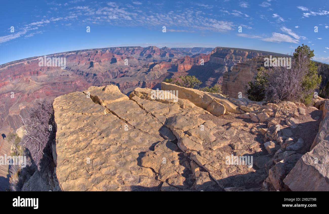 View from the cliffs of Powell Point behind the Powell Memorial, Grand ...