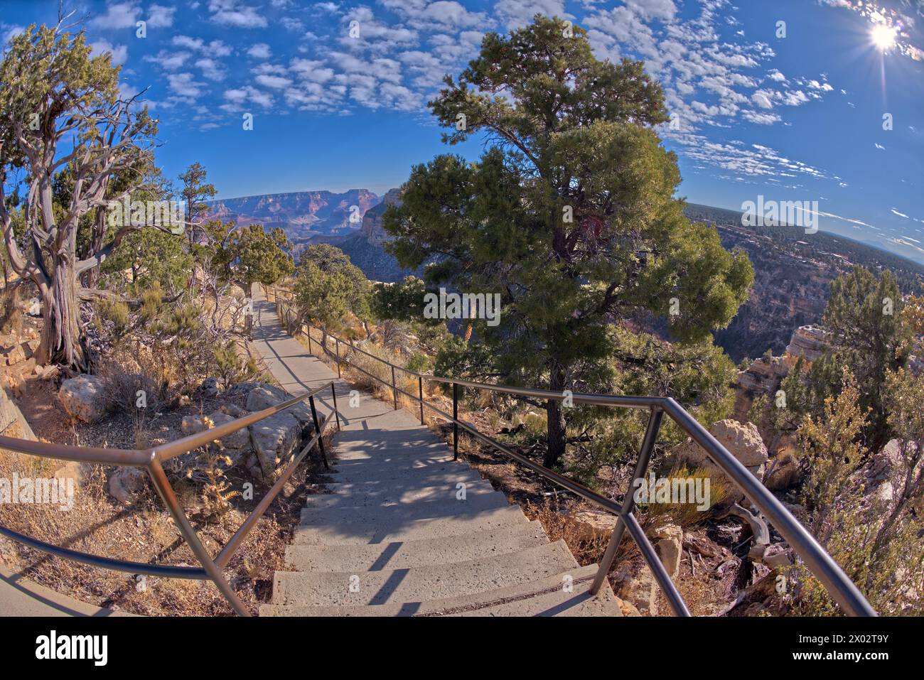 Stairway leading down to the Trailview Overlook East Vista at Grand ...